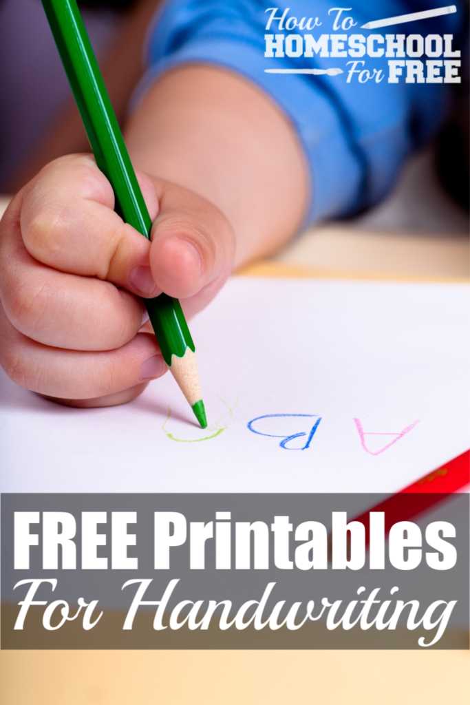 Handwriting Printables Pinterest » How To Homeschool For FREE