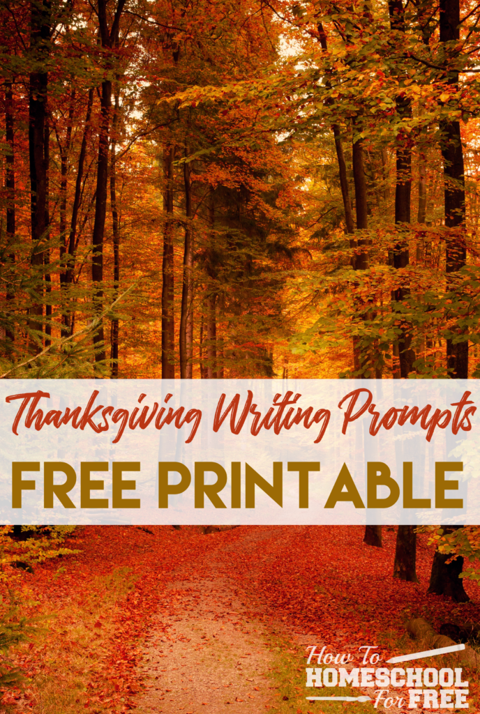 Thanksgiving Writing Prompts FREE Printable!